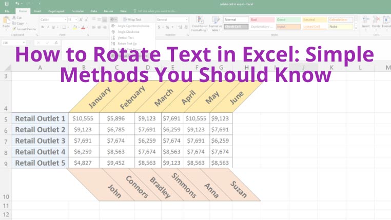 How To Rotate Text In Excel In Quick Steps AddictiveTips 2022