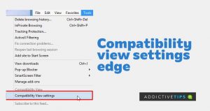 How to Use Compatibility View on Edge