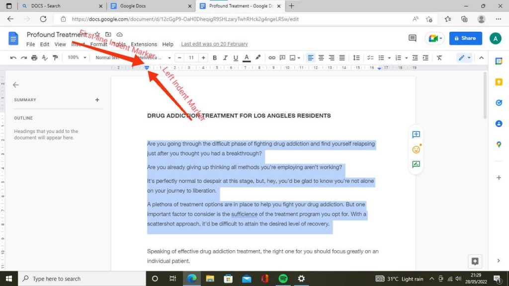 How to Indent Paragraphs on Google Docs: A step-by-step guide