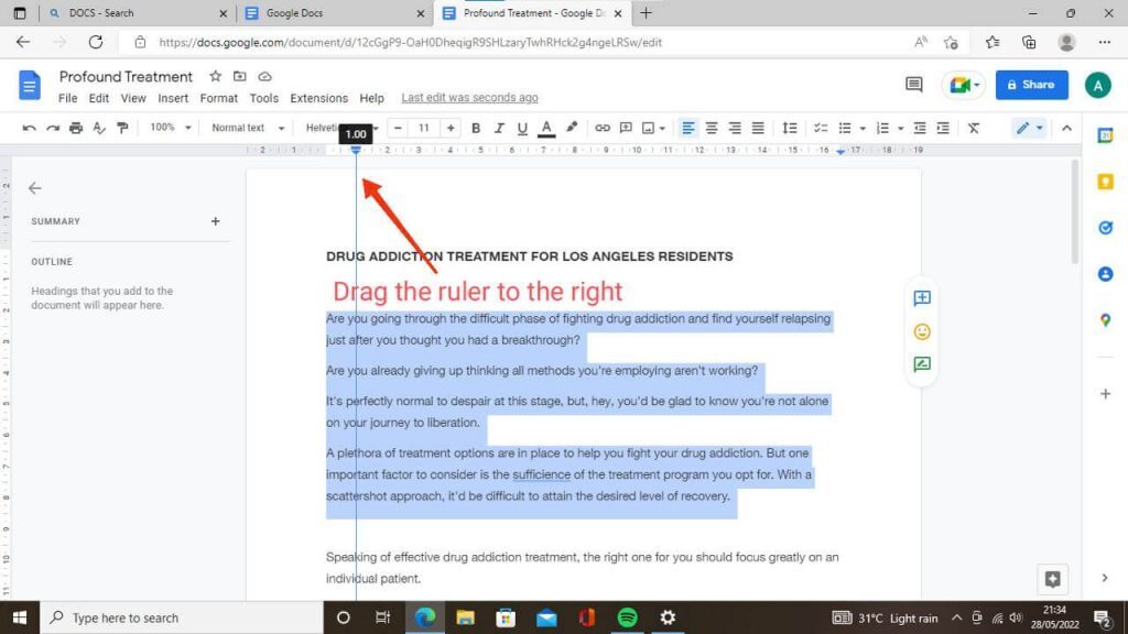 How to Indent Paragraphs on Google Docs: A step-by-step guide