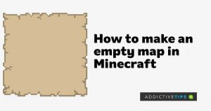 How to make an empty map in Minecraft