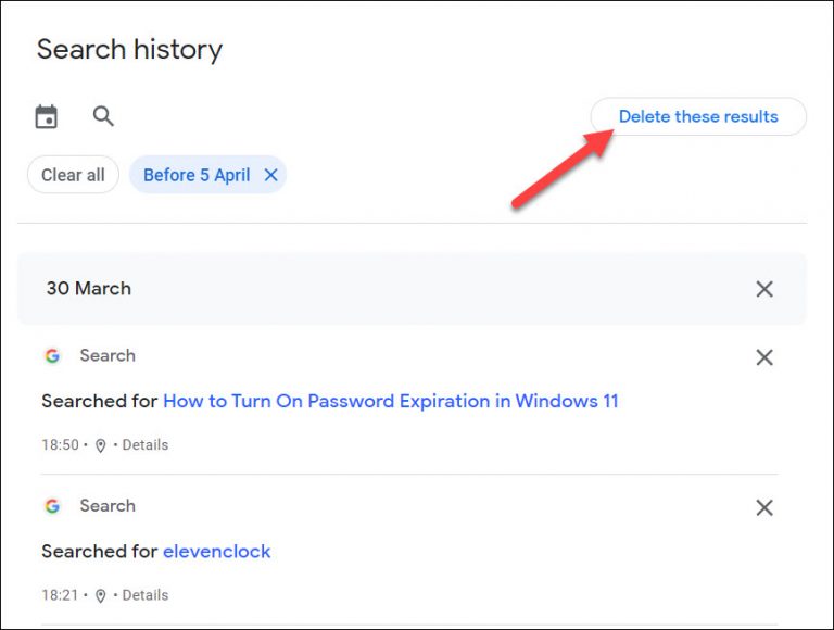 How to Clear Your Google Search Browsing History