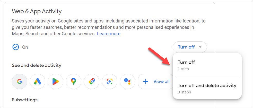 How to Clear Your Google Search Browsing History
