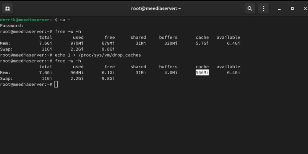 How to clear Ubuntu cache and increase swap size