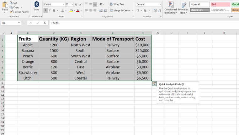 Quick Analysis Tool In Excel All You Need To Know AddictiveTips 2022