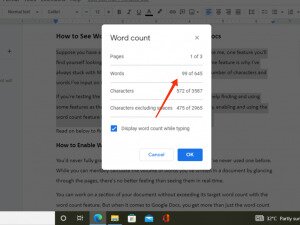 How to See Word Count While Typing on Google Docs