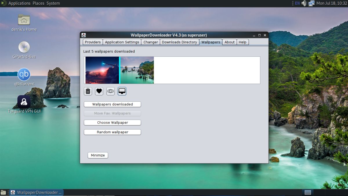 How to download wallpapers to the Linux desktop with Wallpaper Downloader