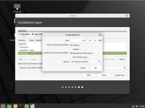 How to Install Linux Mint 21 with manual partitions