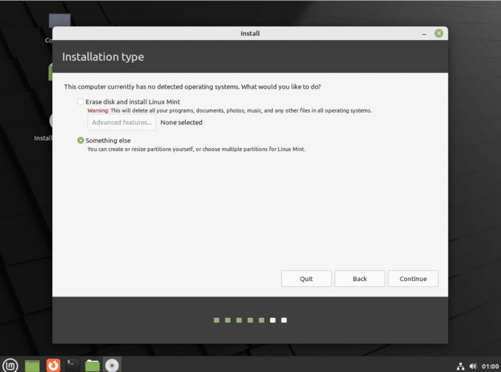 How to Install Linux Mint 21 with manual partitions