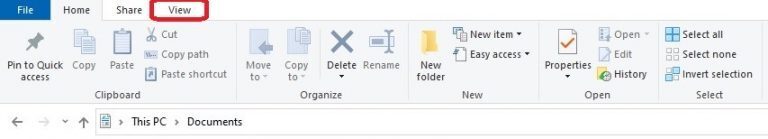 How to Show File Extension in Windows 10