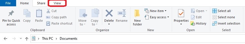 How to Show File Extension in Windows 10