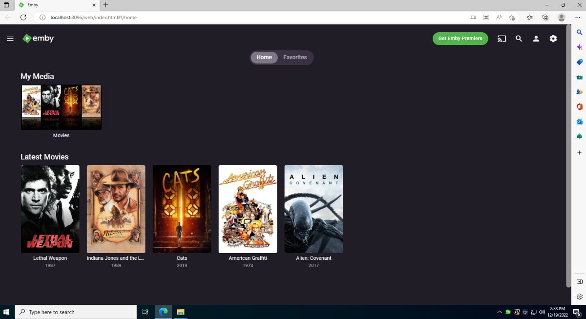 How to host an Emby media server on Windows Server