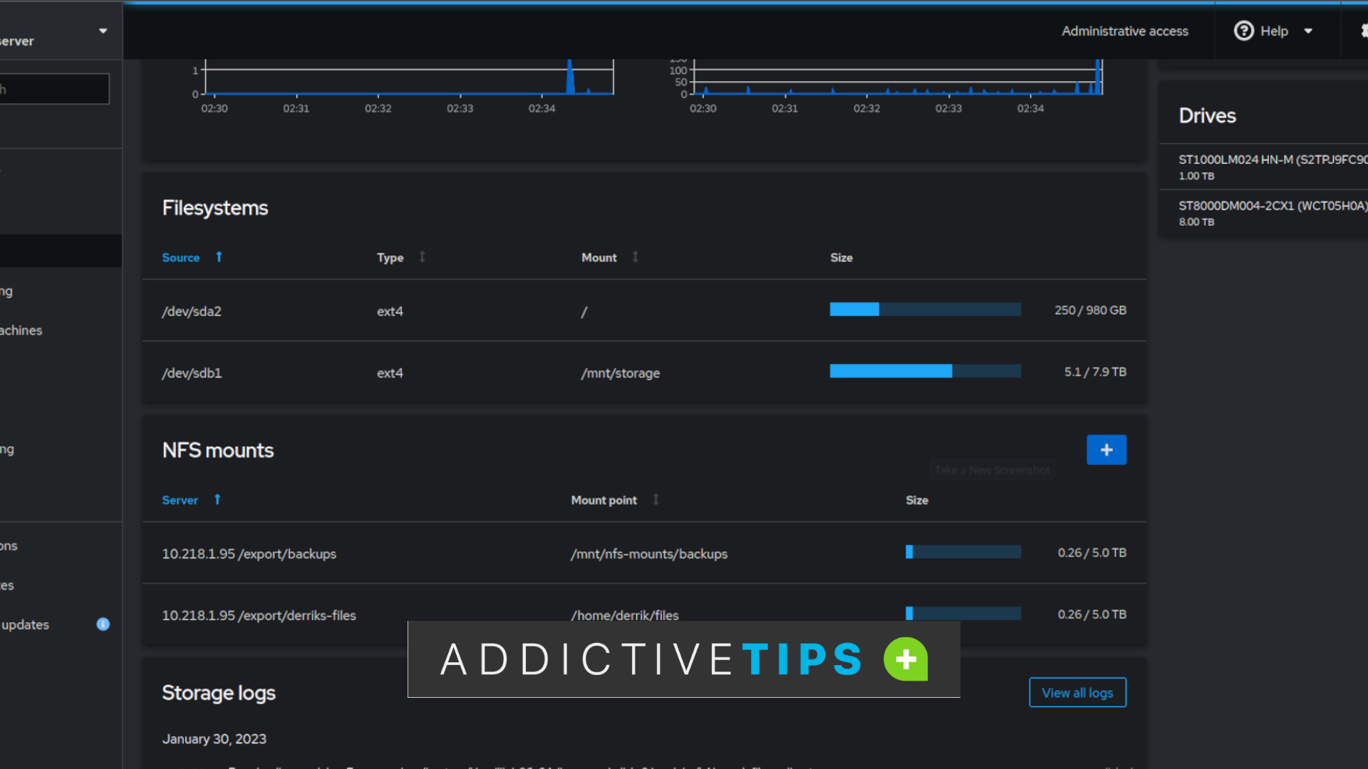 Configure Nfs On A Linux Server With Cockpit Addictive Tips Guide