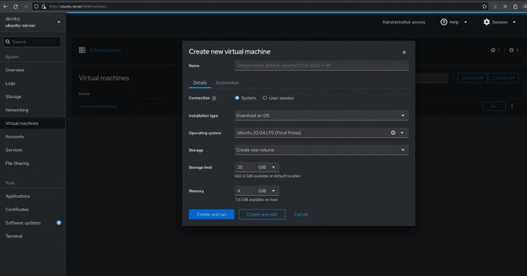 Create VMs on Ubuntu server with Cockpit - Addictive Tips Guide