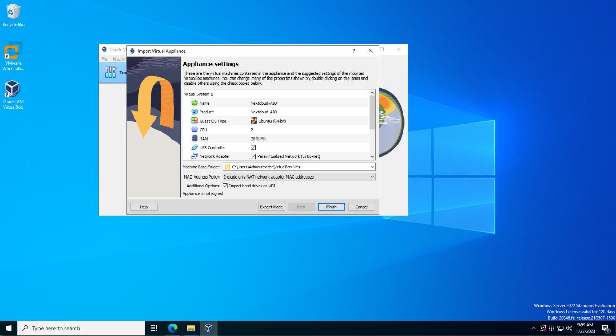 How to host a NextCloud sync server on Windows Server