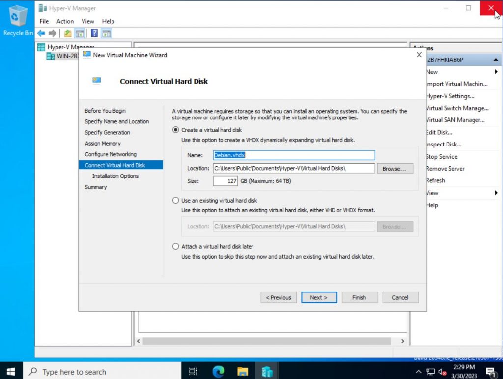 Run Debian Server On Windows Server With Hyper V Addictive Tips Guide