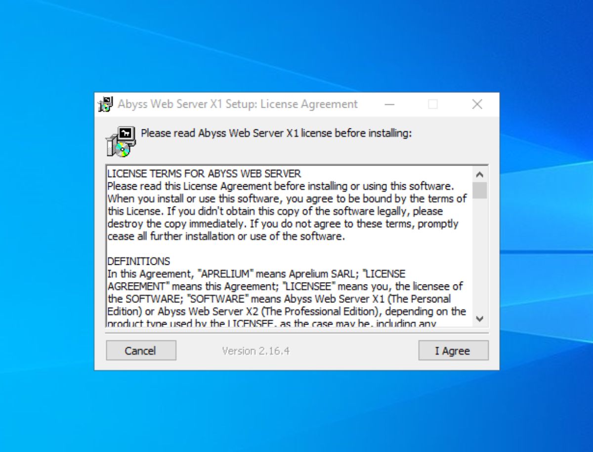 Install Abyss Web Server on Windows Server - Addictive Tips Guide