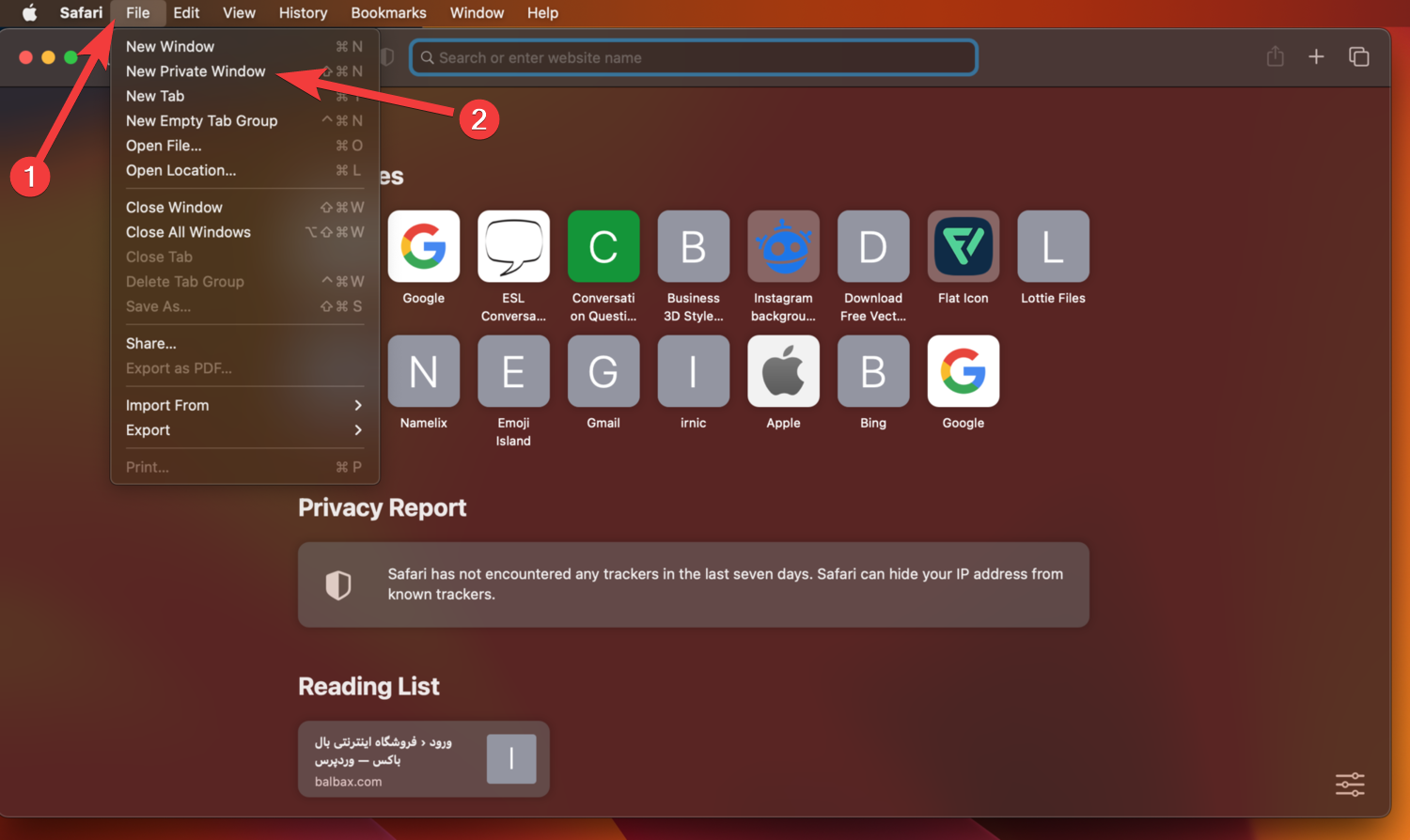 Turn on Incognito Mode Chrome Edge Firefox Safari Opera