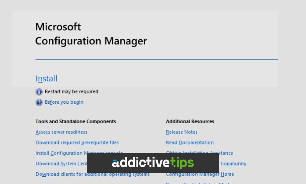 Installing Microsoft Sccm On Windows Server Addictive Tips Guide