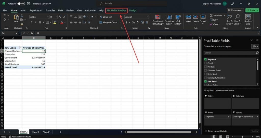 How to Change Data Source and Range in Pivot Table