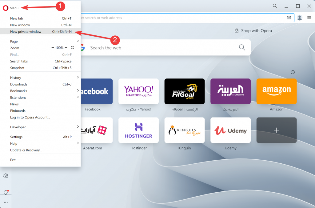 Turn on Incognito Mode Chrome Edge Firefox Safari Opera