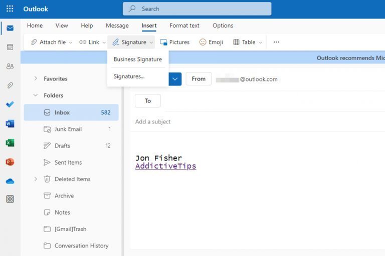 How to Set Up Your Email Signature on Outlook.com