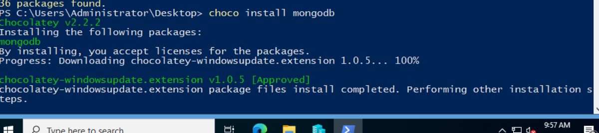 How to set up MongoDB on Windows Server
