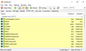 How to set up the Simplewall Firewall on Windows Server