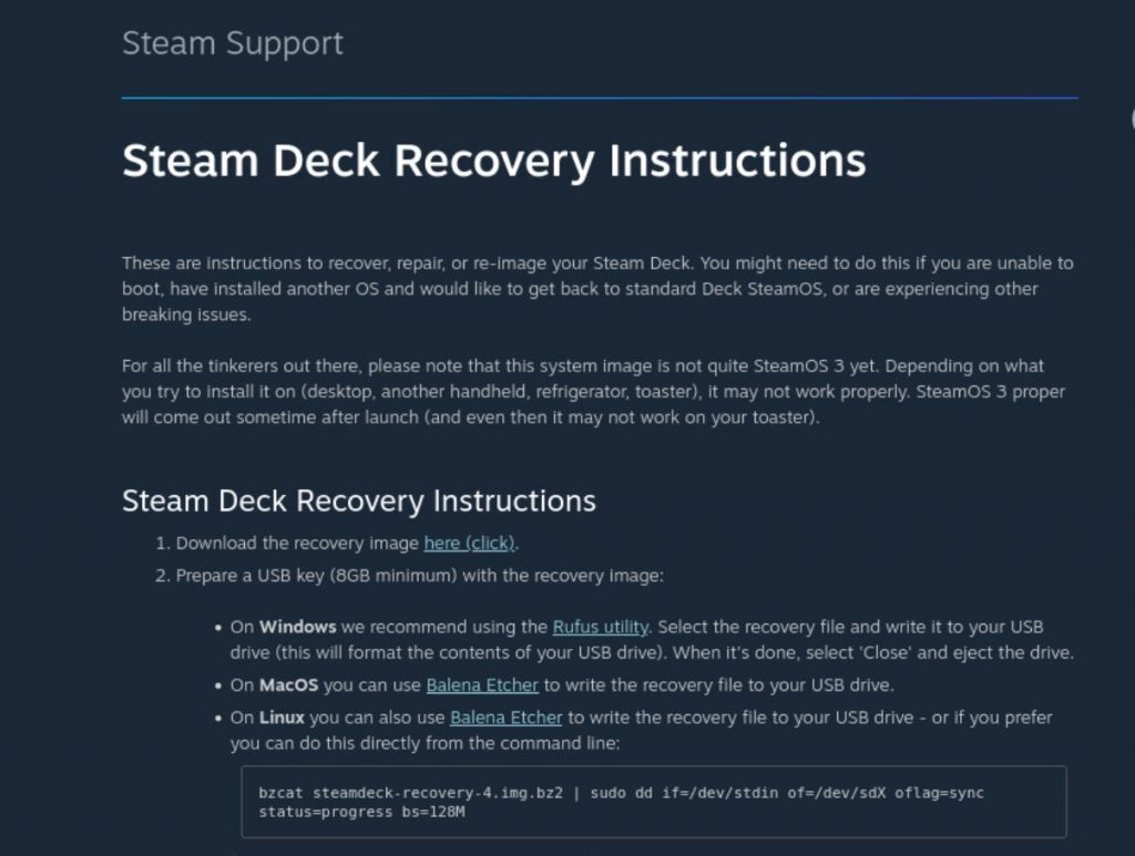 How to re-install SteamOS on Steamdeck - Addictive Tips Guide