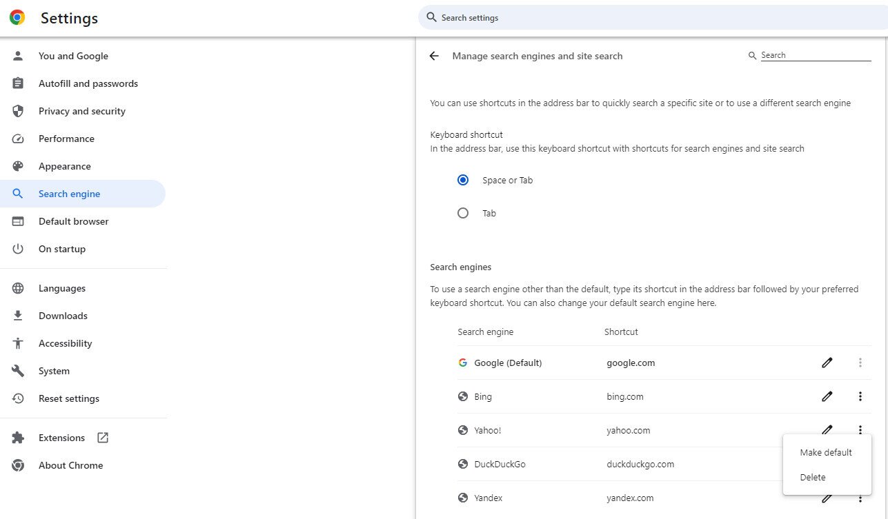 How to Remove Yahoo Search from Chrome
